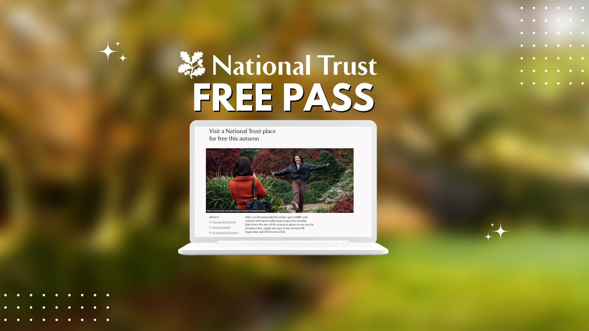 Explore this Autumn with a Free National Trust Pass
